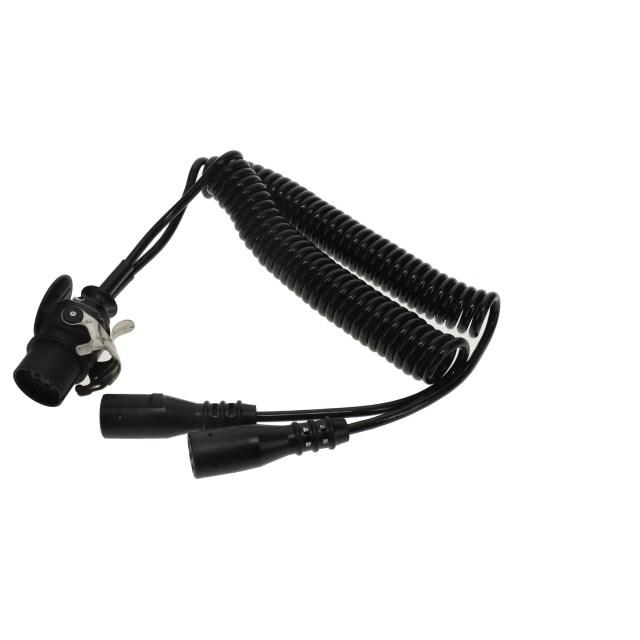 ADAPTER KABAL 15 PIN ISO 12098 / 2X7 PIN PLASTIČNI UTIKAČI ISO 1185 ...